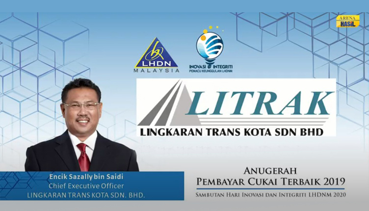 LINGKARAN TRANS KOTA SDN BHD (LITRAK) BAGS BEST TAXPAYER AWARD FOR 2019 FROM THE INTERNAL ...